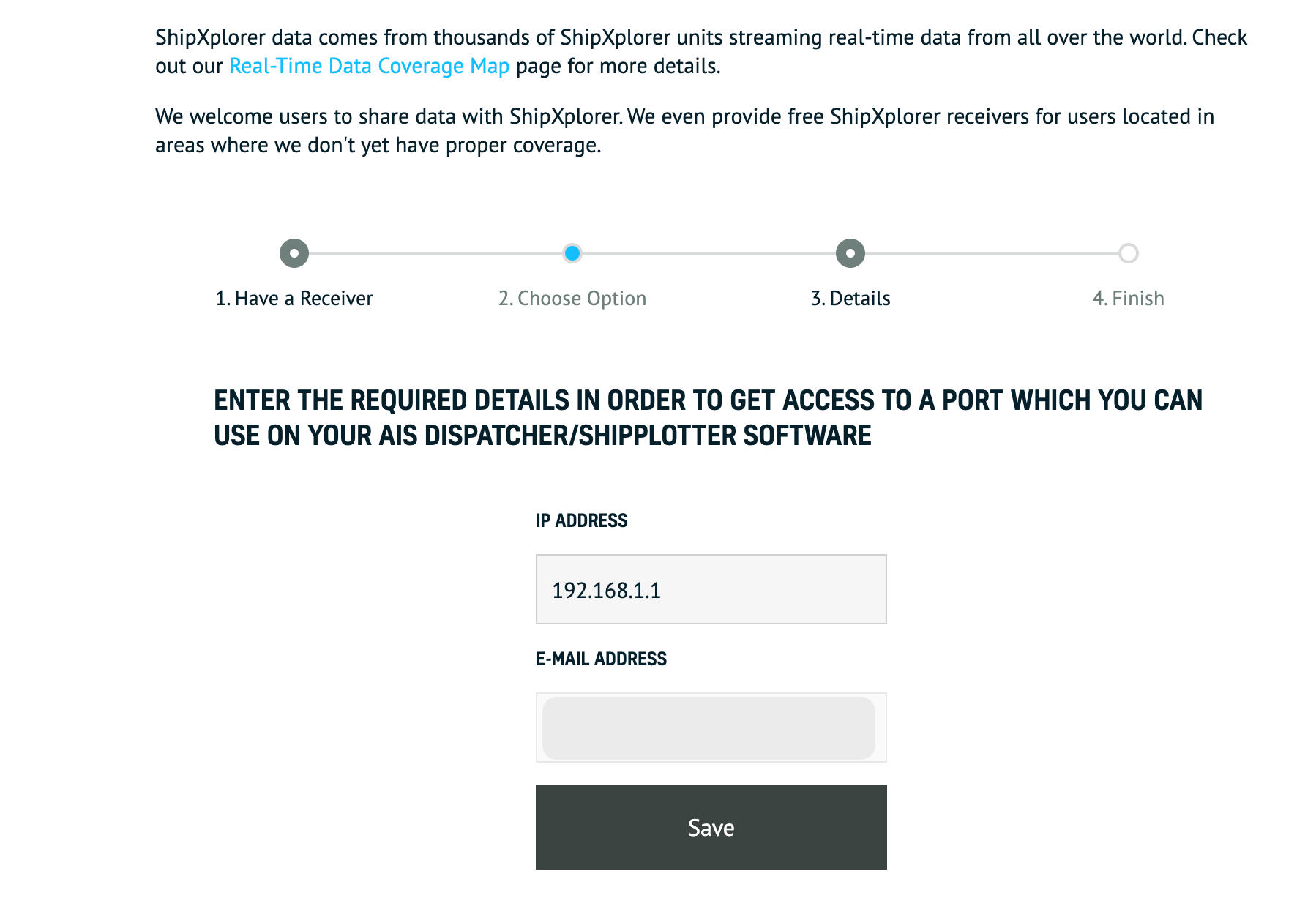 How to share AIS data to ShipXplorer with AIS Dispatcher - ShipXplorer ... How to share AIS data to ShipXplorer with AIS Dispatcher - ShipXplorer ...